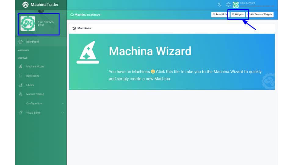 2.2 Adding Widgets – MachinaTrader.com 2.2 Adding Widgets – MachinaTrader.com